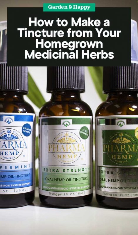 How to Make a Tincture from Your Homegrown Medicinal Herbs - Garden and ...